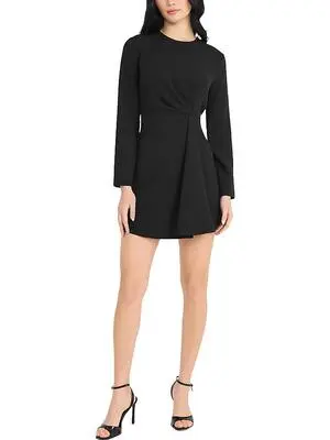 Maggy London Scuba Crepe Minidress - Black