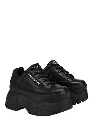 NAKED WOLFE Sprinter Platform Sneakers - Black