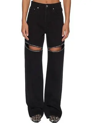 Ksubi Playback Sliver Renaissance High Rise Jeans - Black