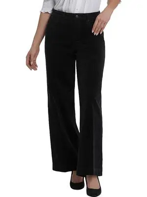 NYDJ Teresa Wide Leg Corduroy Pants - Black