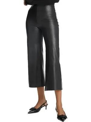 COMMANDO Faux Leather Cropped Trousers