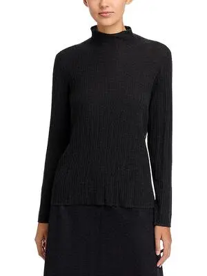 Eileen Fisher Turtleneck Merino Wool Sweater - Charcoal