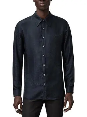 John Varvatos Martin Long Sleeve Shirt - Black
