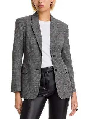 French Connection Owen Plaid Suiting Jacket - Charcoal