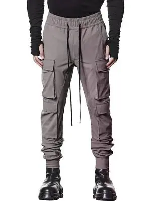 THOM KROM Drawstring Cargo Pants - Grey