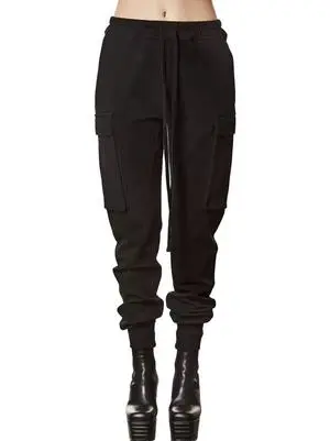 THOM KROM Cargo-pocket Drawstring Trousers - Black