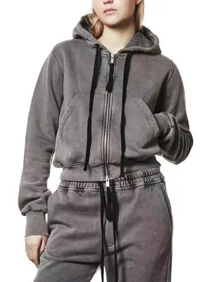 THOM KROM Hooded Zip-up Jacket - Grey
