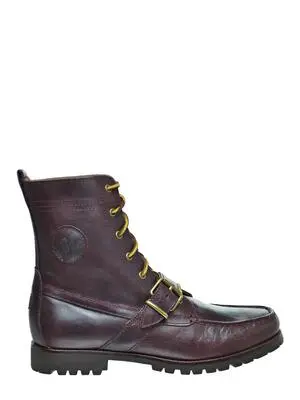 Ralph Lauren Ranger Leather Boots - Oxblood