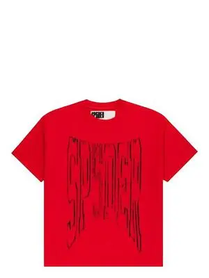 SP5DER Diffused Collegiate Tee Shirt - Red