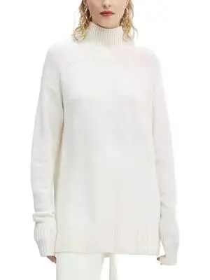 A.L.C. Cashmere High Neck Sweater - White