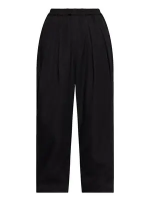 MAISON MARGIELA Drawstring Wool Trousers - Black