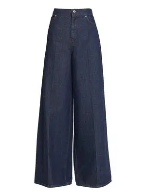 MAX MARA Carmine Wide-Leg Denim Trousers