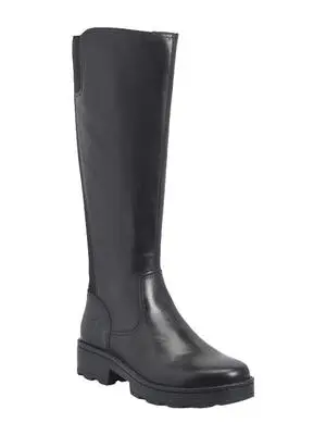 BØRN Cascade Knee High Boots - Black Leather/combo