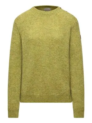 Moncler Mohair And Wool Blend Sweater - Green