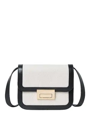 LOEFFLER RANDALL Desi Leather Crossbody - Black/white