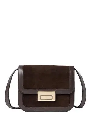 LOEFFLER RANDALL Desi Leather Crossbody - Dark Brown