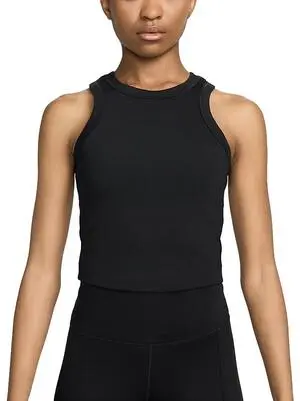 Nike Fitted Racerback Crop Tank - Black