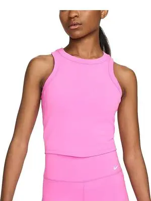 Nike Fitted Racerback Crop Tank - Playful Pink