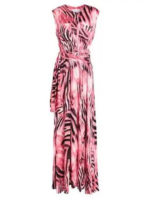 GAËLLE PARIS Viscose Maxi Dress - Pink