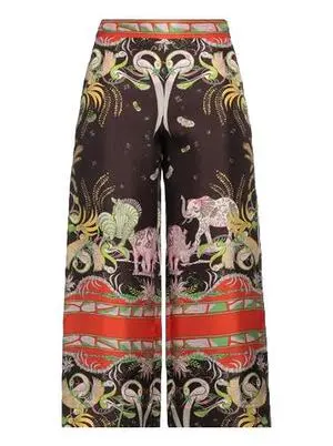 Emilio Pucci Printed Silk Culottes - Brown