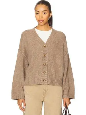 Free People Cool Of The Night Cardigan - Mocha Melange