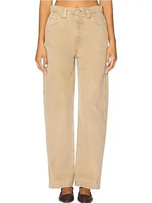 Hudson Jeans Bailey Relaxed Barrel Jeans - Burnt Khaki