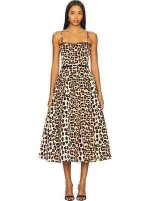 Bronx And Bronco Megan Sleeveless Lace Godet Midi Dress - Lt Peach |  Editorialist