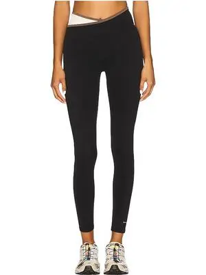 P.E Nation Status Full Length Legging In Black - Black & Walnut