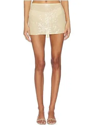 BUCI Solstice Mini Skirt - Desert Sequin