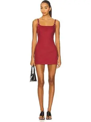 BY.DYLN Marcie Mini Dress - Cherry