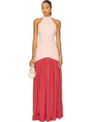 LOVERS AND FRIENDS Marissa Gown - Pink & Burgundy