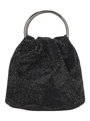OLGA BERG Mabel Crystal Top Handle Bag - Black