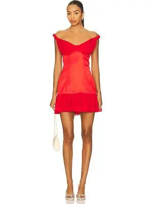 Majorelle Tia Mini Dress - Cherry Red