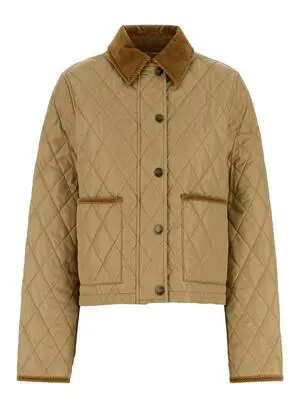 Burberry Quilted Nylon Jacket - Beige