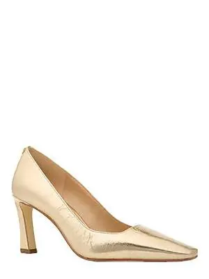Michael Kors Darrah Crackled Metallic Leather Pump - Gold