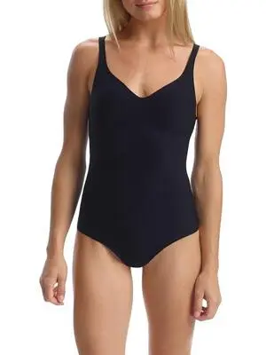 Commando Butter Soft Support Thong Bodysuit Black