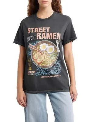 VINYL ICONS Street Ramen Graphic T-shirt - Phantom