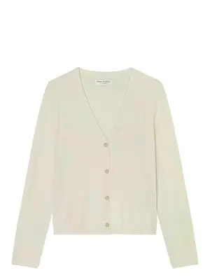 Marc O'polo Button-front V-neck Cardigan - Neutrals