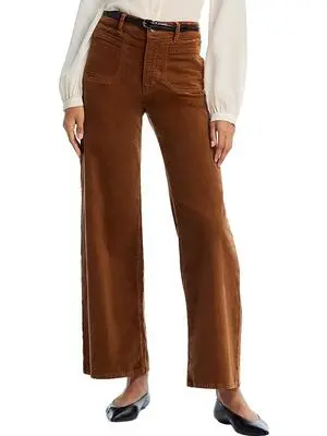 FRAME LE Slim Palazzo Mode Corduroy Jeans Maple Brow