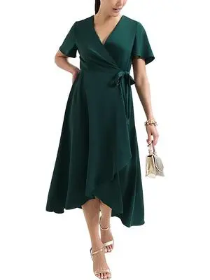 PHASE EIGHT Julissa Wrap Dress - Green