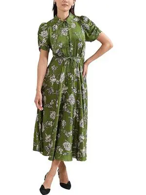 PHASE EIGHT Bella Floral Midi Dress - Green