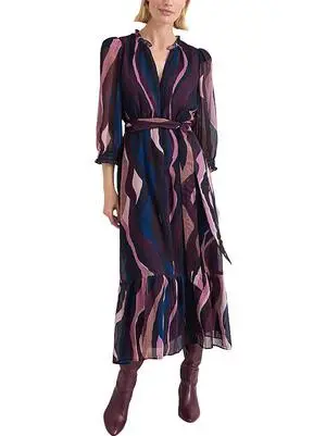 PHASE EIGHT Carra Swirl Midi Dress - Multi