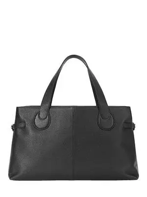 Staud Piper Suede Tote - Black