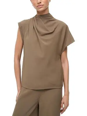 Staud Davina Asymmetric Top - Truffle
