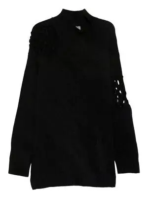 Yohji Yamamoto High-neck Sweater - Black