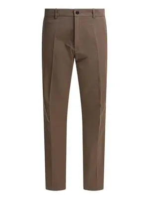 Burberry Cotton Chino Pants - Brown
