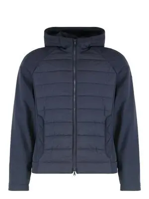 Paul & Shark Technical Fabric Hooded Jacket - Blue