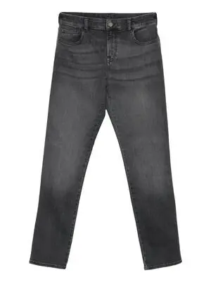 Emporio Armani Logo-patch Jeans - Grey