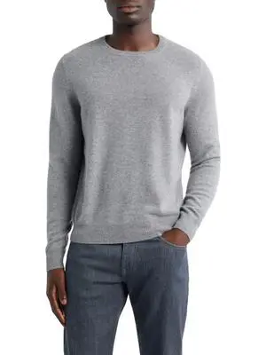 Nordstrom Cashmere Crewneck Sweater - Grey December Heather