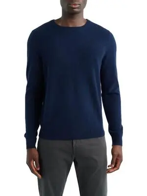 Nordstrom Cashmere Crewneck Sweater - Navy Night